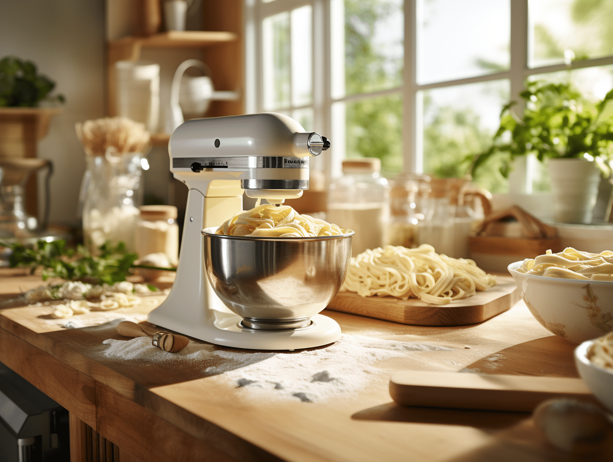 Préparation de pâtes fraîches avec une machine KitchenAid: étapes et ...